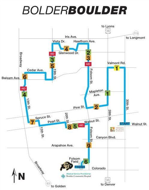 Detailed Map Boulder