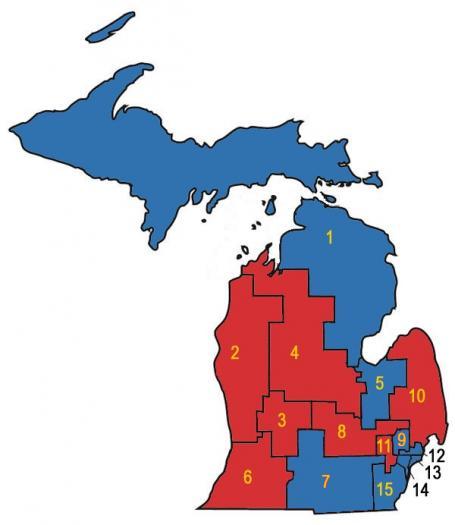 Michigan District Courts Map