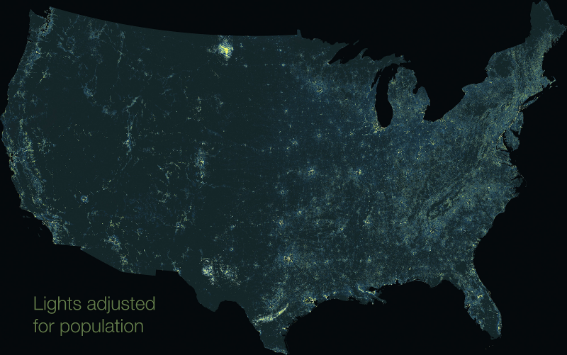 Light pollution map arizona