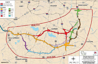 NCDOT Evaluates 17 Routes To Complete The I-540 Loop | WUNC